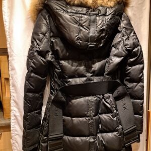 RUDSAK | Jackets & Coats | Rudsak Black Puffer Coat With Faux Fur Hood ...